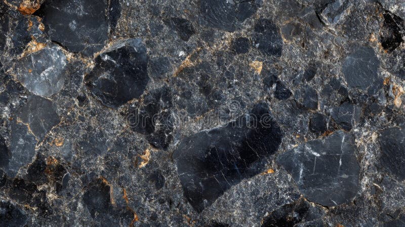 Dark Grey Rock Texture with Golden Veins Stock Illustration ...