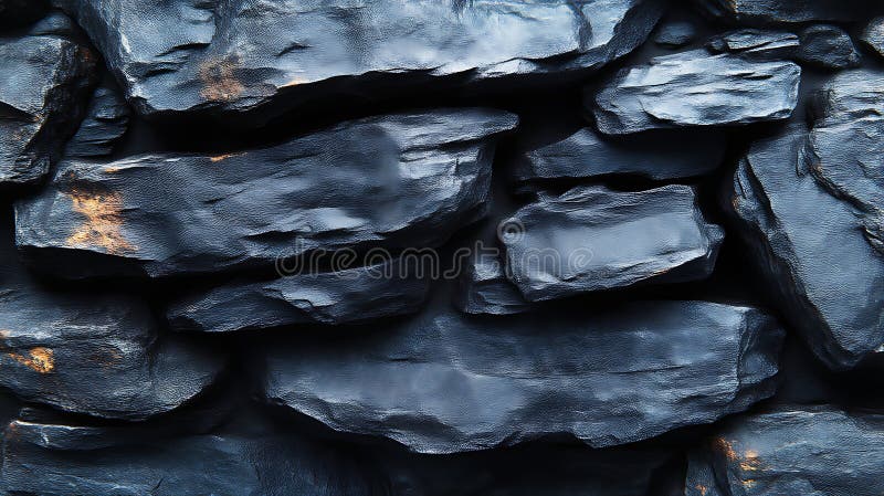 Dark Grey Rock Wall Texture Background Stock Image - Image of surface ...