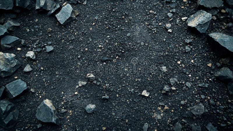 Dark Grey Rocks and Gravel Texture Background Stock Illustration ...