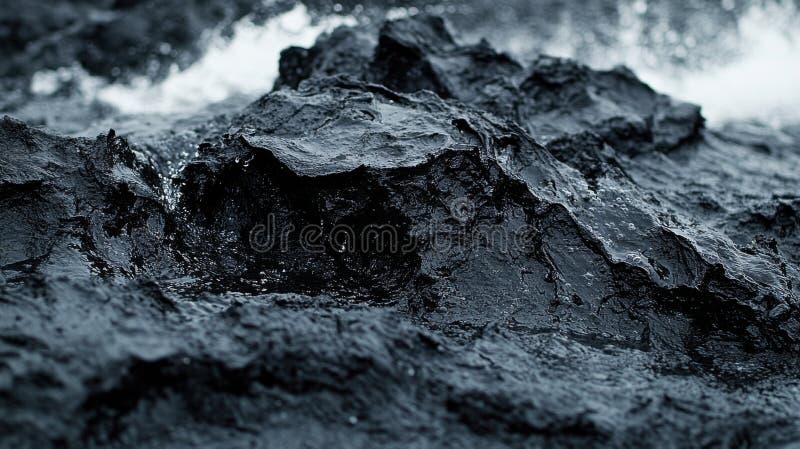 Dark Grey Rocks and Water Closeup Texture Stock Image - Image of shot ...
