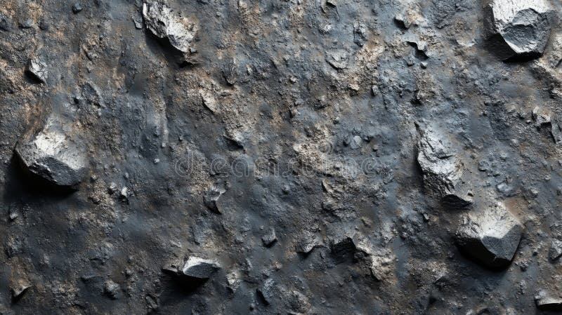 Dark Grey Rocky Surface Texture Image Stock Illustration - Illustration ...