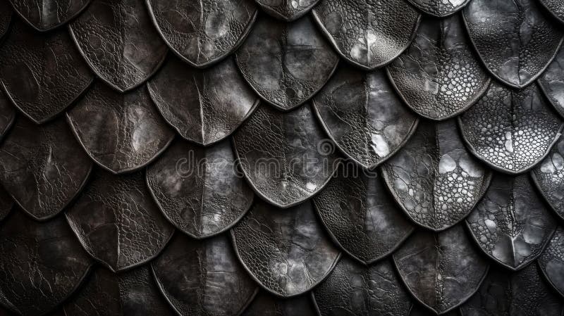 Dark Grey Scales Texture Background Stock Illustration - Illustration ...