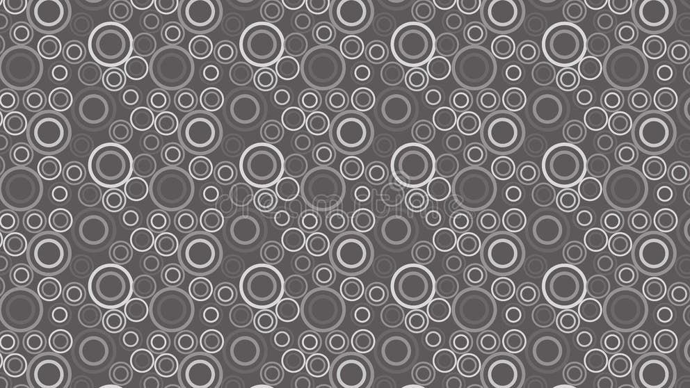 Dark Grey Seamless Circle Background Pattern Stock Vector ...