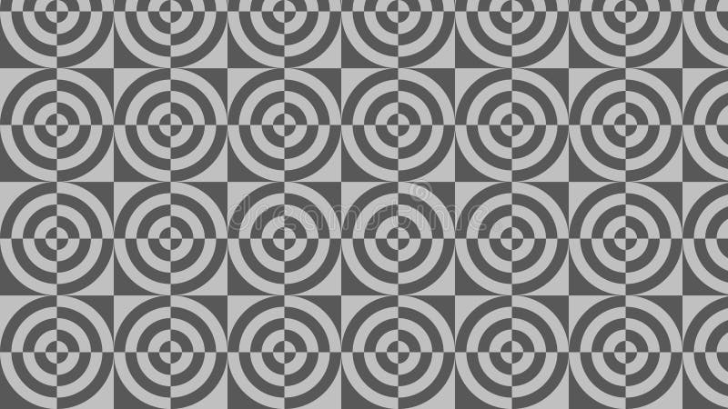 Dark Grey Seamless Quarter Circles Pattern Background Stock Vector ...