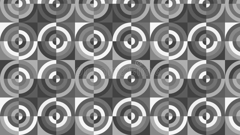 Dark Grey Seamless Quarter Circles Pattern Background Vector Stock ...