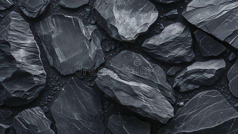 Dark Grey Slate Stone Texture Background Showing Rough Surface Details ...