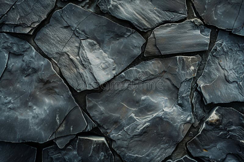 Dark Grey Slate Tile Texture Stock Illustration - Illustration of ...