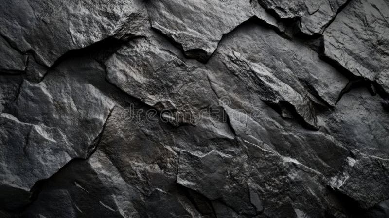 Dark Grey Stone Background or Texture. Black Stone Wall Stock ...