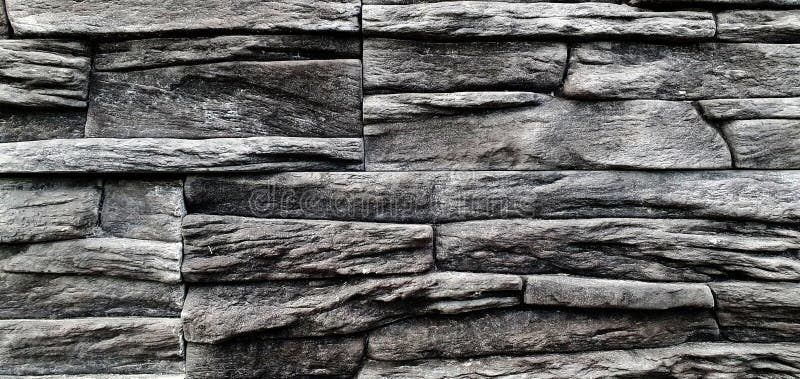 Dark Grey Stone Bricks Wall Texture Stock Illustration - Illustration ...