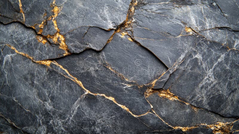 Dark Grey Stone with Golden Veins Texture Stock Illustration ...