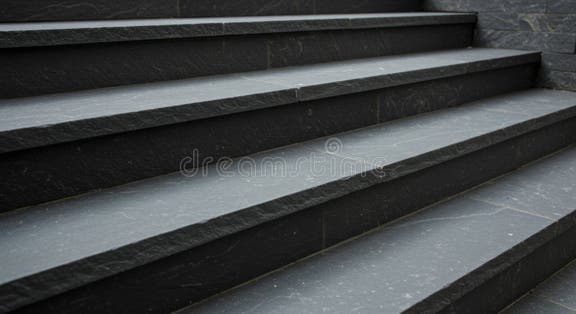 Dark Grey Stone Steps Architecture Design Stock Illustration ...