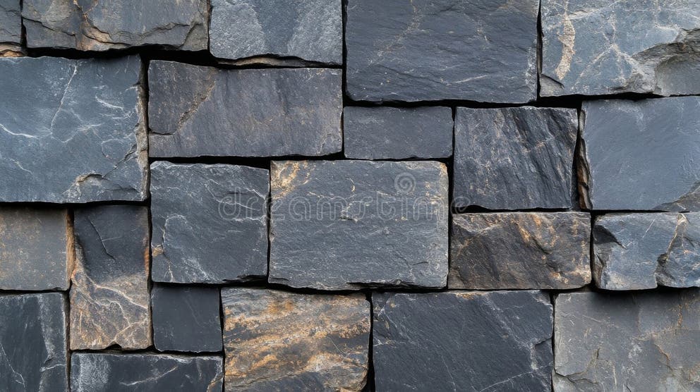 Dark Grey Stone Wall Irregular Block Pattern Stock Illustration ...