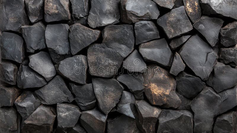 Dark Grey Stone Wall Irregular Texture Background Stock Illustration ...