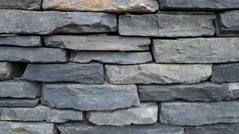 Dark Grey Stone Wall Rugged Texture Background Stock Illustration ...