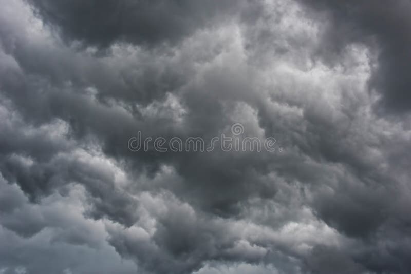 Dark Grey Storm Clouds stock image. Image of meteorology - 124276561