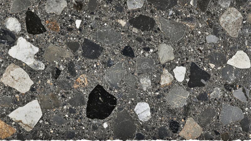 Dark Grey Terrazzo Stone Aggregate Texture Stock Illustration ...