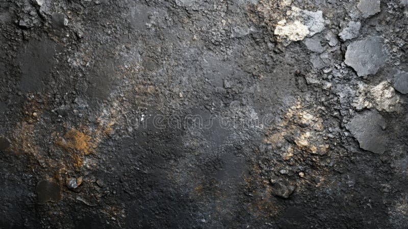 Dark Grey Textured Surface with Gold Accents Stock Illustration ...