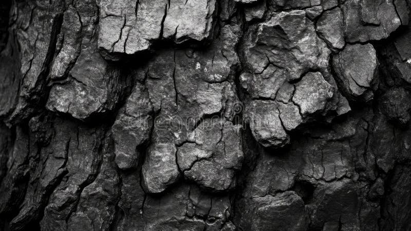 Dark Grey Tree Bark Texture Close Up Stock Illustration - Illustration ...