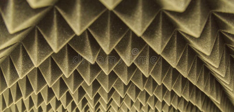 Dark Grey Triangular Texture Acoustic Foam Rubber Stock Photo - Image ...