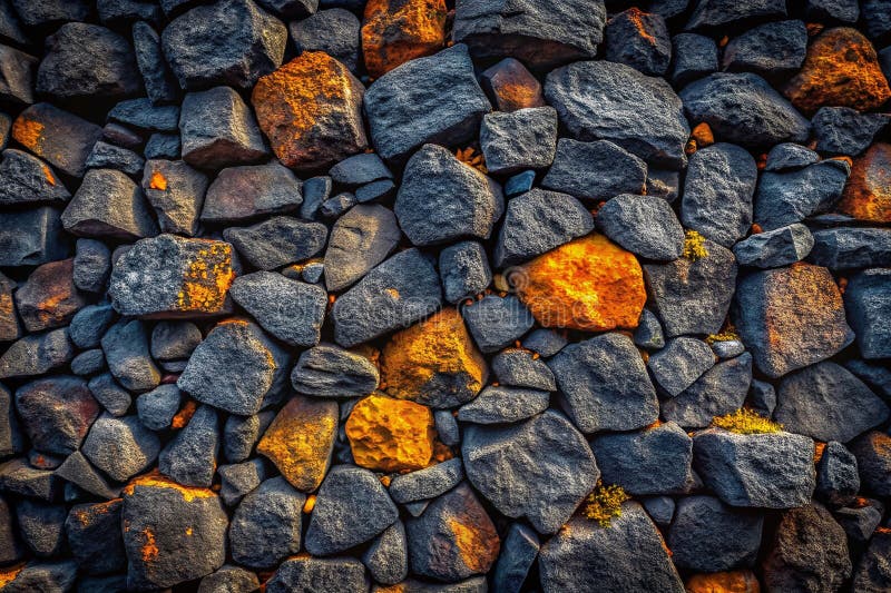 Dark Grey Volcanic Basalt Stone Wall a Minimalist Texture for ...