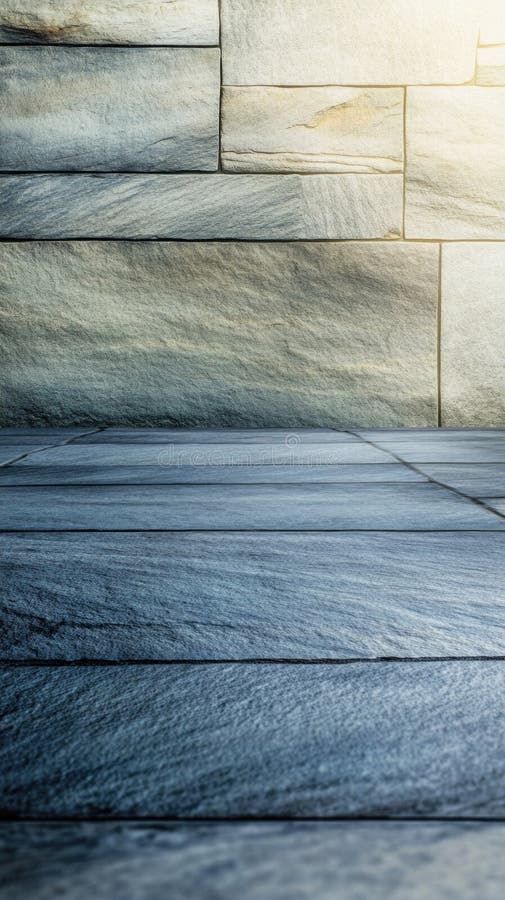 Dark Grey Wall Stone Cladding with Seamless Rectangular Flat Slab ...