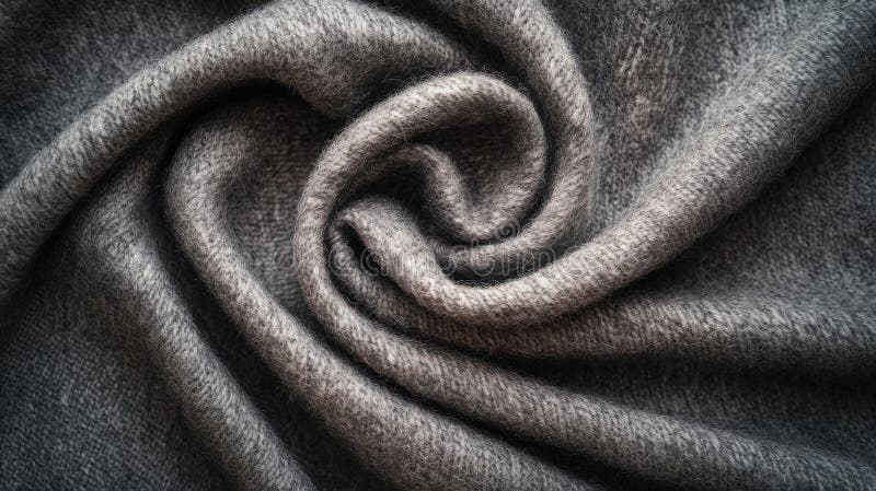 Dark Grey Wool Fabric Swirled Soft Texture Stock Illustration ...