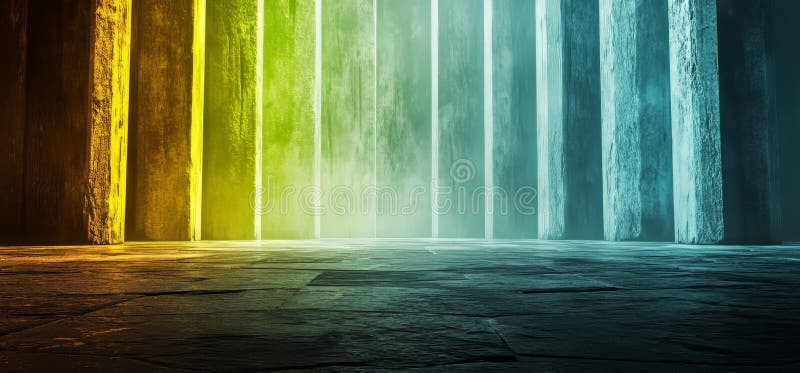 In a Dark and Gritty Underground Setting, a 3D Rendering Depicts a ...