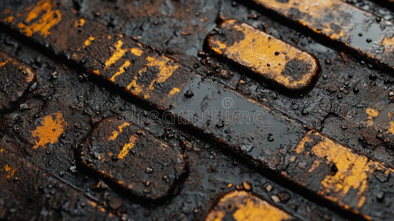 Dark Grunge Metal Texture with Rectangular Pattern Stock Illustration ...