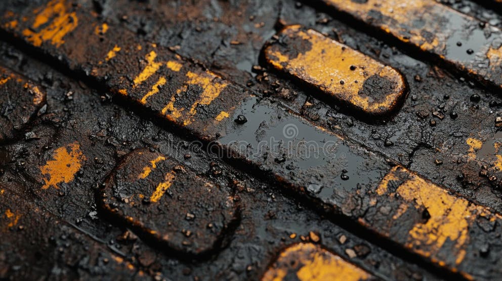 Dark Grunge Metal Texture with Rectangular Pattern Stock Illustration ...