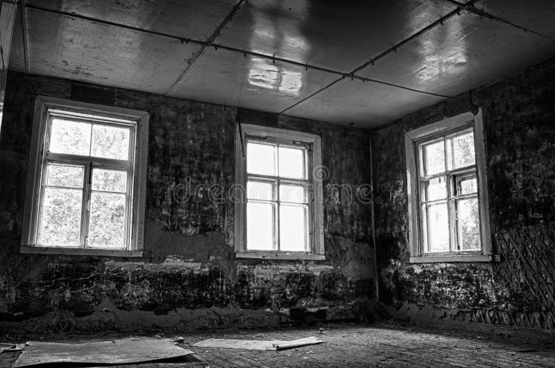 Dark Grungy Abandoned Room stock photo. Image of dirty - 26402084