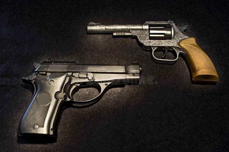 Dark guns stock photo. Image of guns, crime, handgun - 41634774