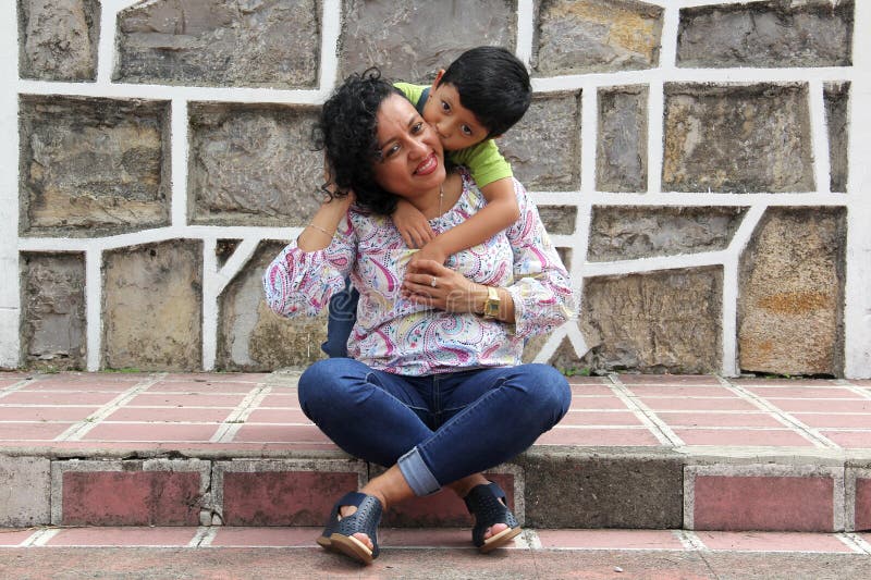 Dark-haired Latin Mom and Son Play and Have Fun Together Spend Quality ... Dark-haired Latin Mom and Son Play and Have Fun Together Spend Quality ...