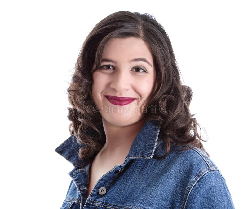 Dark-haired young woman stock photo. Image of brown, portrait - 35688772