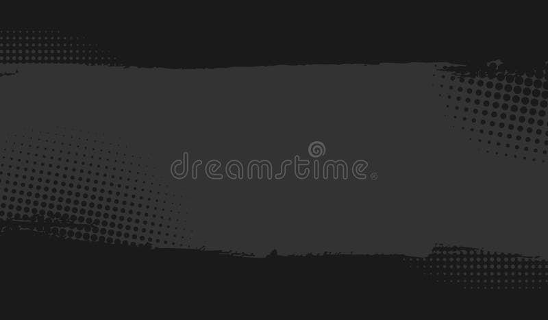 Dark Halftone Background. Halftone Dots Effect Pattern Stock Vector ...