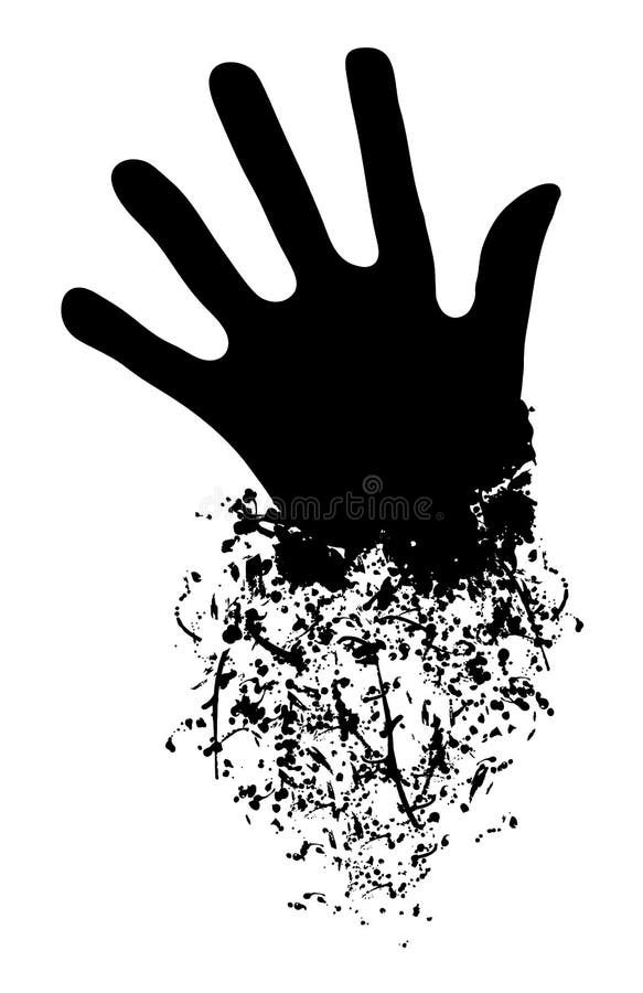 Dark hand icon stock vector. Illustration of cartoon - 24010276