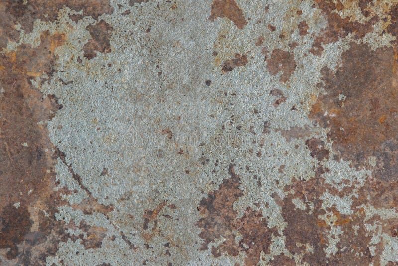 Dark Hard Rust on an Old Sheet of Metal Texture. Iron Surface Full Area ...