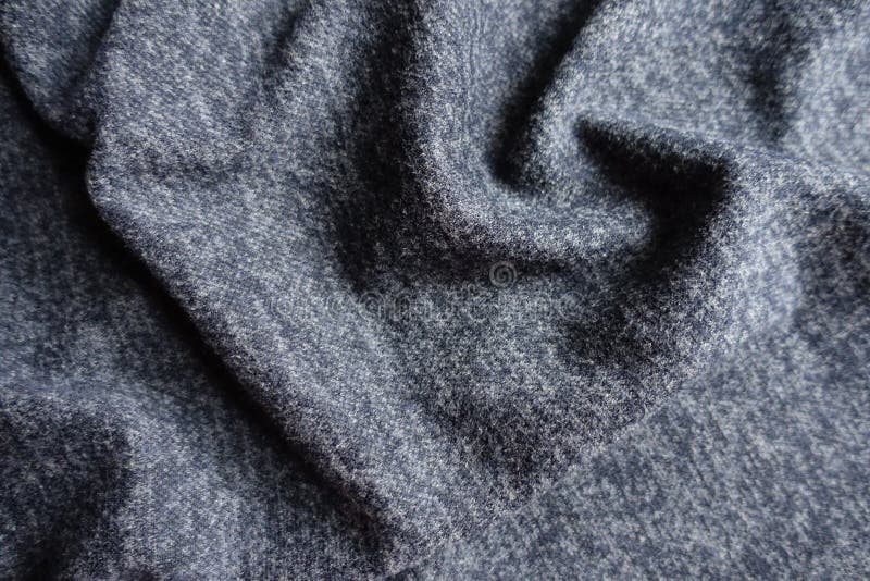 Dark Heather Blue Wool in Soft Folds Stock Photo - Image of cloth ...