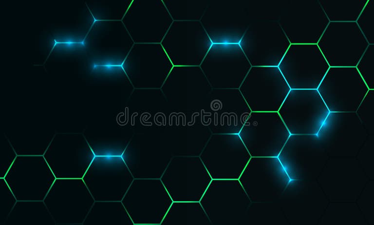 Blue Green Vector Hexagon Stock Illustrations – 9,962 Blue Green Vector ...