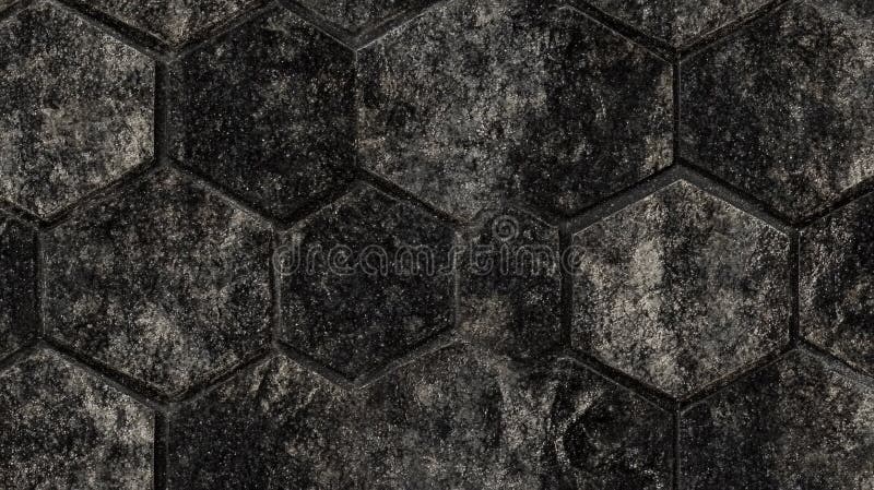 Dark Hexagon Stone Texture Seamless Pattern High Quality Image Stock ...