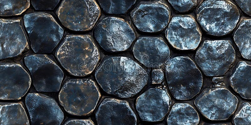 Dark Hexagonal Stones Create a Seamless Repeat Pattern for Texture ...