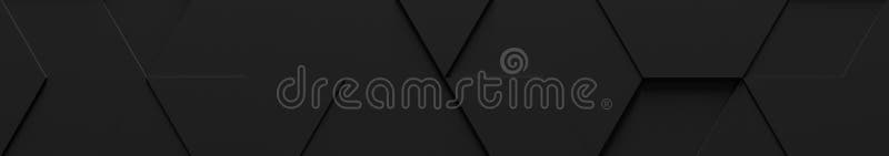 Dark High Tech Style Website Header (3D Illustration Stock Illustration ...