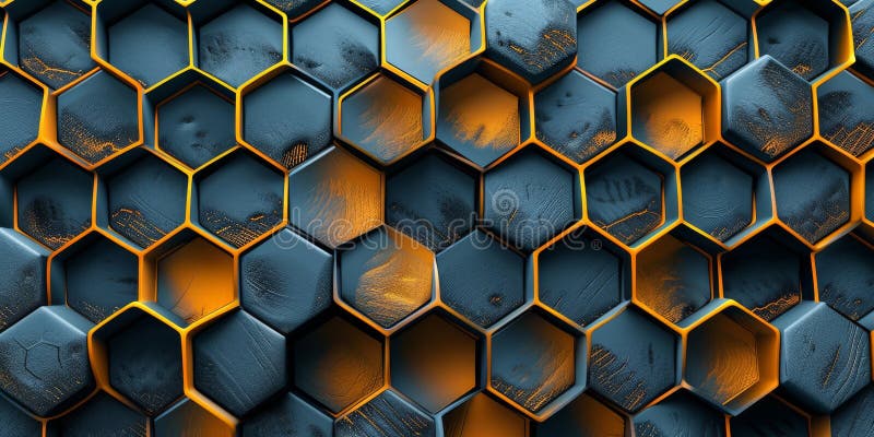 Stylish and Contemporary Dark Honeycomb Background with Gradient ...