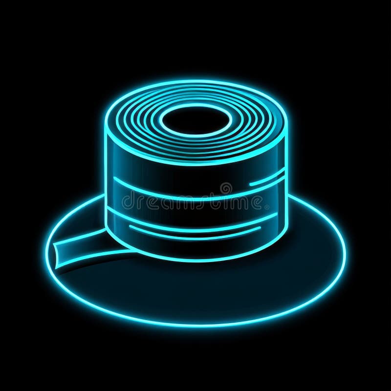 Dark Illuminated Blue Neon Bench Grinder Icon Stock Photos - Free ...