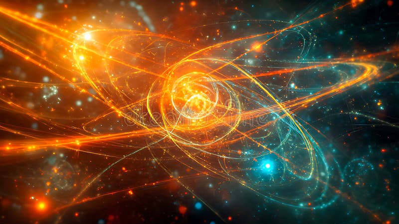 A Dark Image Depicting Quantum Entanglement with Particles Connected by ...