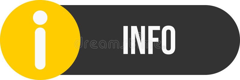 Dark Information Button. Dark Theme Button for Information. Stock ...