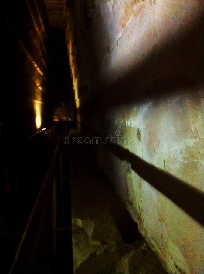 Inside the Great Pyramid of Giza, Cairo, Egypt. Stock Image - Image of ...