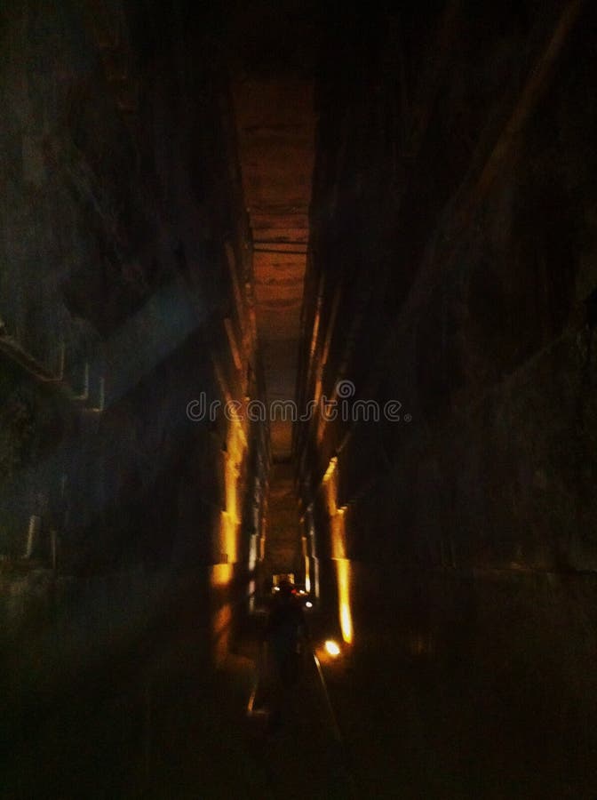 Inside the Great Pyramid of Giza, Cairo, Egypt. Stock Photo - Image of ...