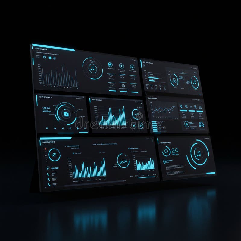 In-car Infotainment System Featuring a Touchscreen Display with Various ...