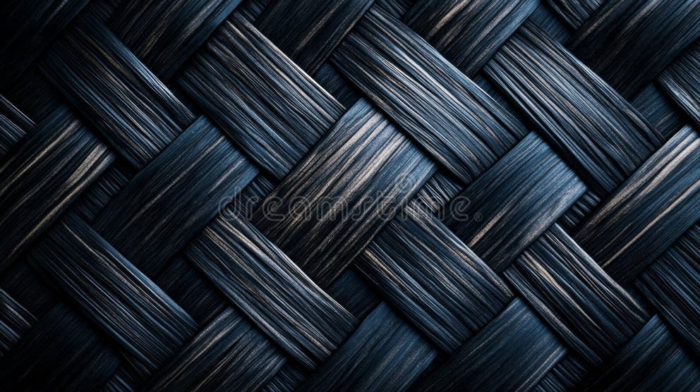 Dark Interwoven Wood Pattern Background Texture Stock Illustration ...