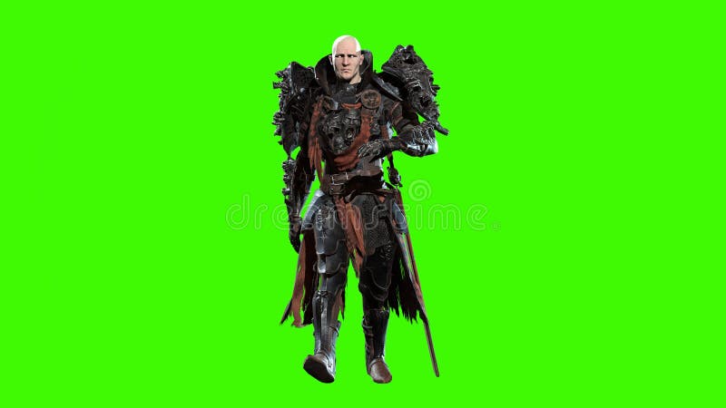 Dark knight men 3d render stock illustration. Illustration of armor ...